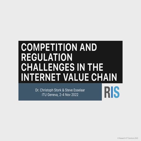 Competition and regulation challenges in the Internet Value chain | PDF