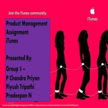 Presentation on iTunes - Product Management | PPT