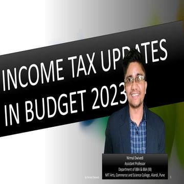 Income Tax Updates in Budget 2023 | PDF