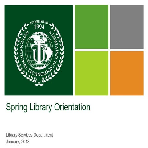 Itu spring library orientation | PPT