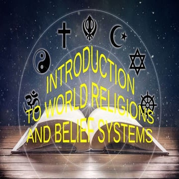 Introduction to the World Religion (lesson 1) | PPT