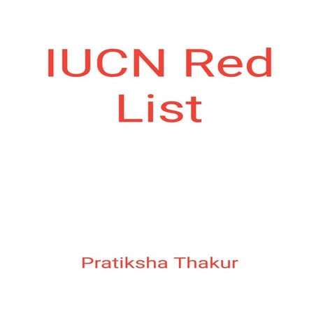 IUCN Red List | PDF