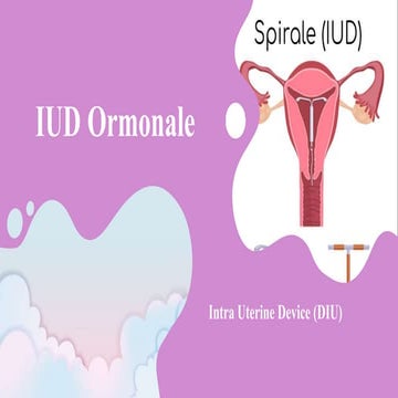 IUD Ormonale, Intra Uterine Device Spirale IUD | PPT