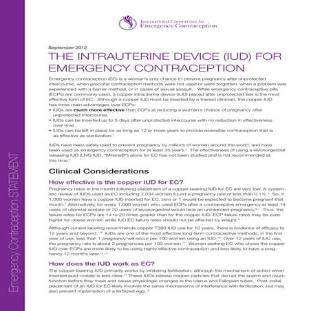 IUD fact sheet | PDF