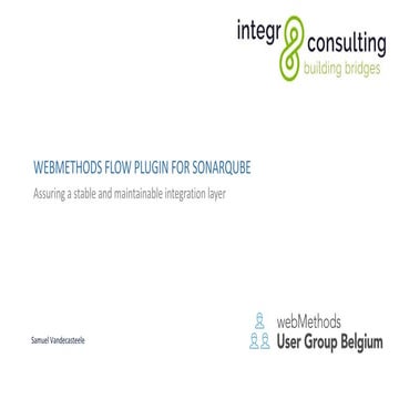 Software AG IUG 2017 - Sonarqube flow plugin | PPTX