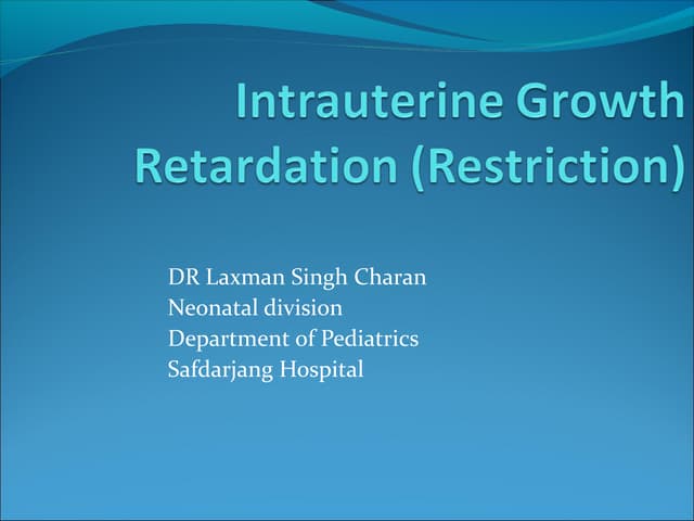 SMALL FOR GESTATIONAL AGE,LARGE FOR GESTATIONAL AGE -SSJ, CALICUT ...