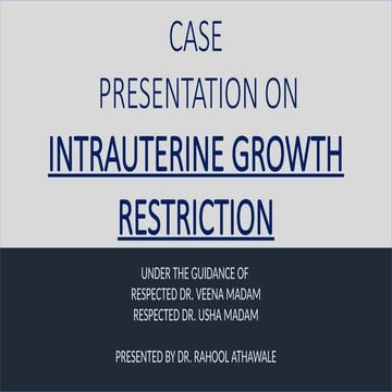 Obstetric case study | PPTX