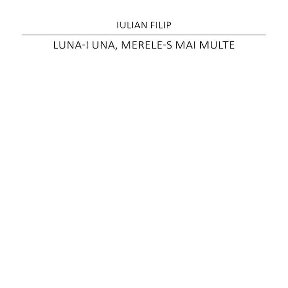 Iulian Filip luna-i una, merele-s mai multe | PDF