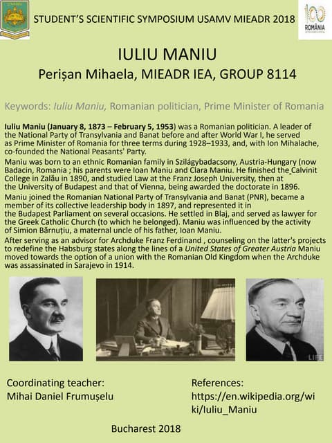 Iuliu maniu | PDF