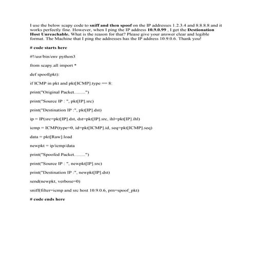 I Use The Below Scapy Code To Sniff And Then Spoof On The Ip Addresses Pdf