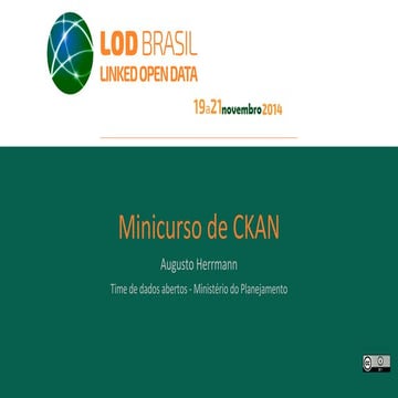 Minicurso de CKAN | PPT