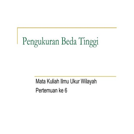 Iuw 6v beda tinggi | PDF