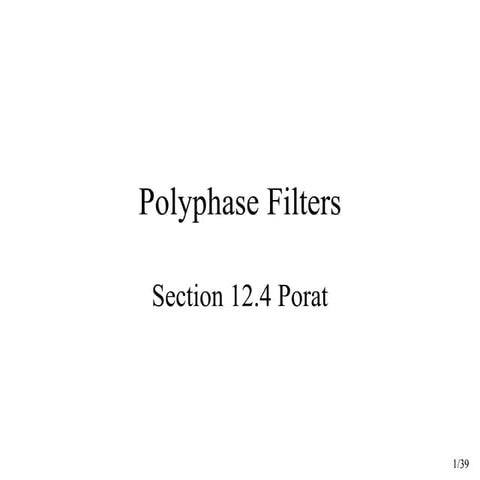 IV-05 Polyphase FIlters Revised.pptdfgdb cbx | PPTX