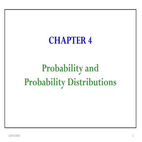 Chapter four: Probability distribution.pptx