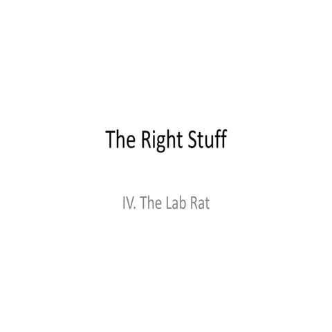 IV. The Lab Rat | PPTX