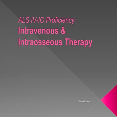 Intravenous therapy | PPT