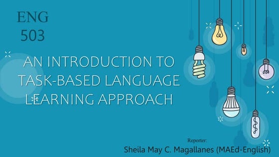 TASK BASED LEARNING | PPTX