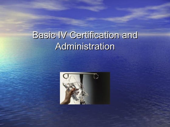 Iv infusion ppt | PPTX