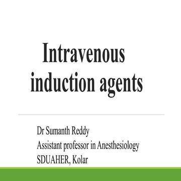 Basic pharmacology of anesthesia drugs | PPTX