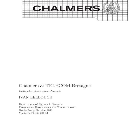 Coding for phase noise channels | PDF | Digital Audio | Computer Software and Applications
