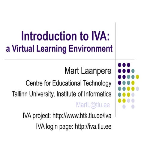 IVA tutorial | PPT