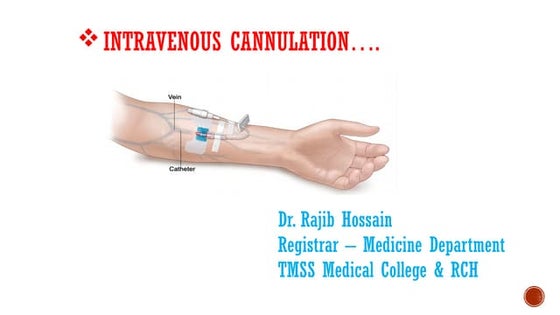 IV CANNULA INSERTION | PPTX | First Aid | Injuries