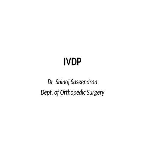 i low back ache under evaluation with ivdp l5 s1 ivdp | PPT