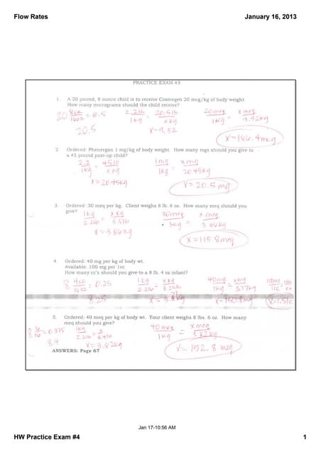 Intravenous fluid computations | PPT