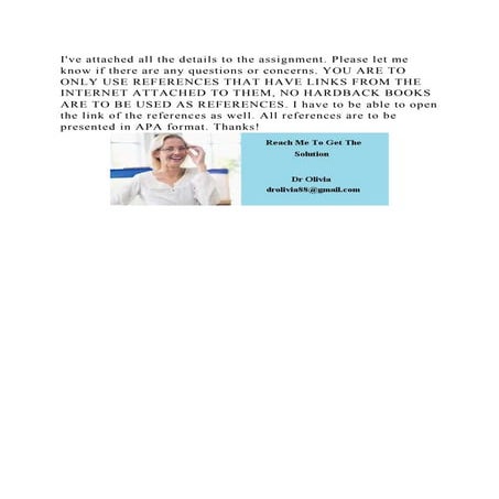 Ive attached all the details to the assignment. Please let me know .docx