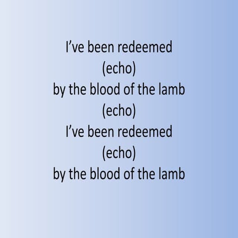 I’ve been redeemed | PPTX