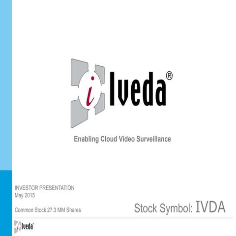 Iveda (OTCQB:IVDA) - Investor Presentation | PDF