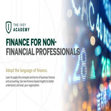 Ivey Finance Program Overview | PDF