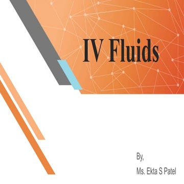 IV FLUIDS, TYPES AND CLASSIFICATION pptx | PPTX