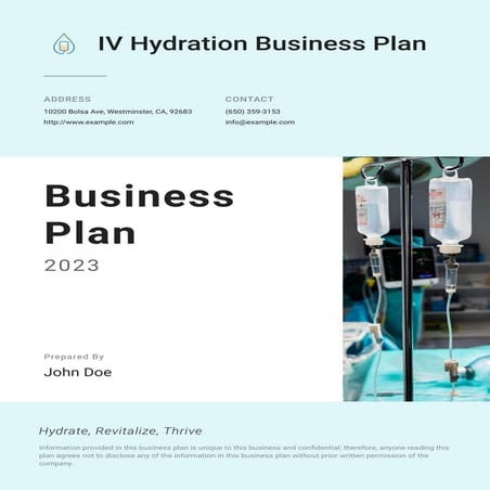 iv hydration business plan example .pdf