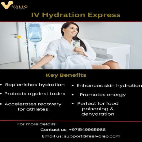 IV Infusion Express Drip UAE | Feelvaleo | PDF | First Aid | Injuries