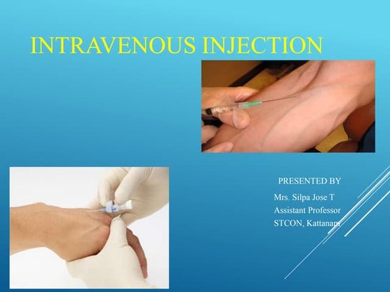 Iv injection- intravenous injection | PPT