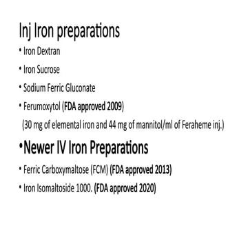 iv iron therapy in patients with chronic kidney diseases | PPTX