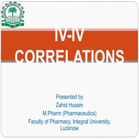 IN VITRO - IN VIVO CORRELATION | PPTX