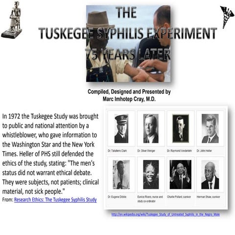 IVMS-THE TUSKEGEE SYPHILIS EXPERIMENT 75 YEARS LATER | PDF