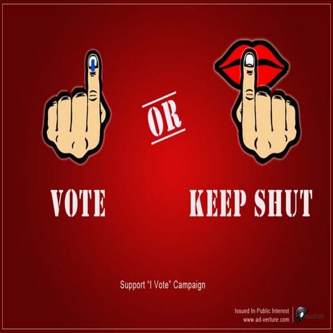 "I Vote" Campaign Creatives | PDF