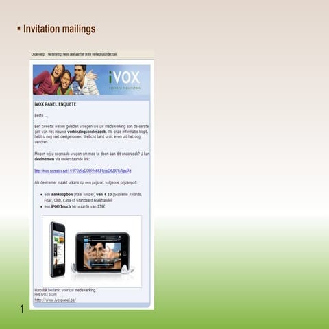 I vox business cases survey examples | PPT