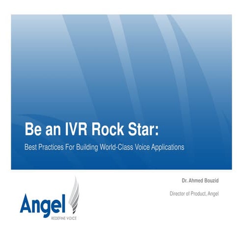 IVR Best Practices | PDF