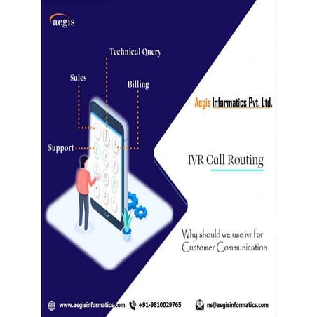 Ivr Call Routing Aegisinformatics Ppt