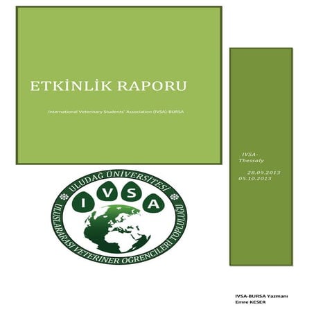 Ivsa thessaly exchange etkinlik raporu son | PDF