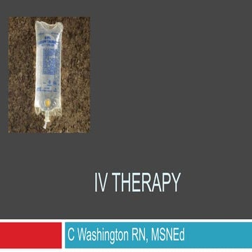 IV Fluids Clinical Discussion | PPTX