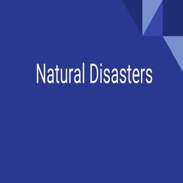 Natural disasters | PPT