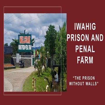 INSTITUTION IWAHIG PRISON AND PENAL FARM .pptx