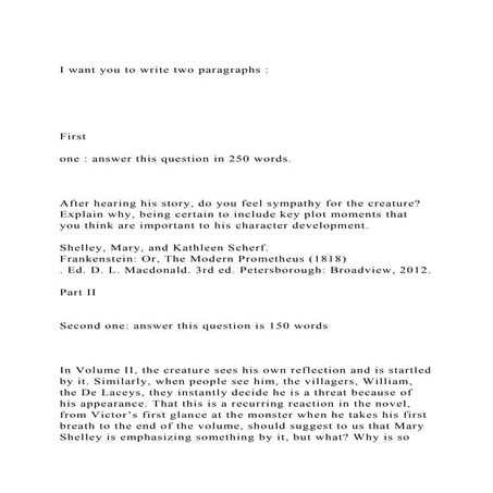 I want you to write two paragraphs Firstone ans.docx