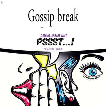 Gossip break level 1 - interactive whiteboard | PPTX