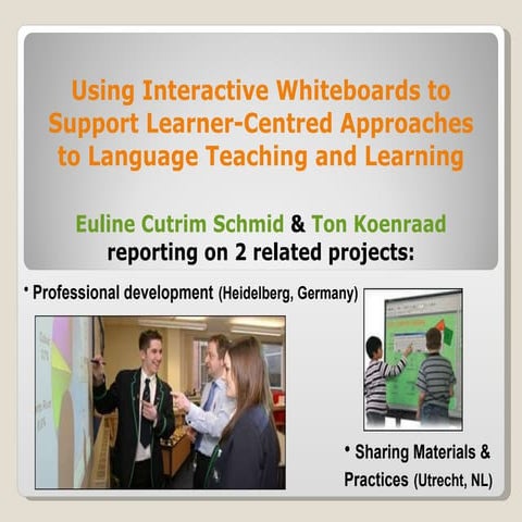 Interactive Whiteboard Projects for Modern Languages | PPT